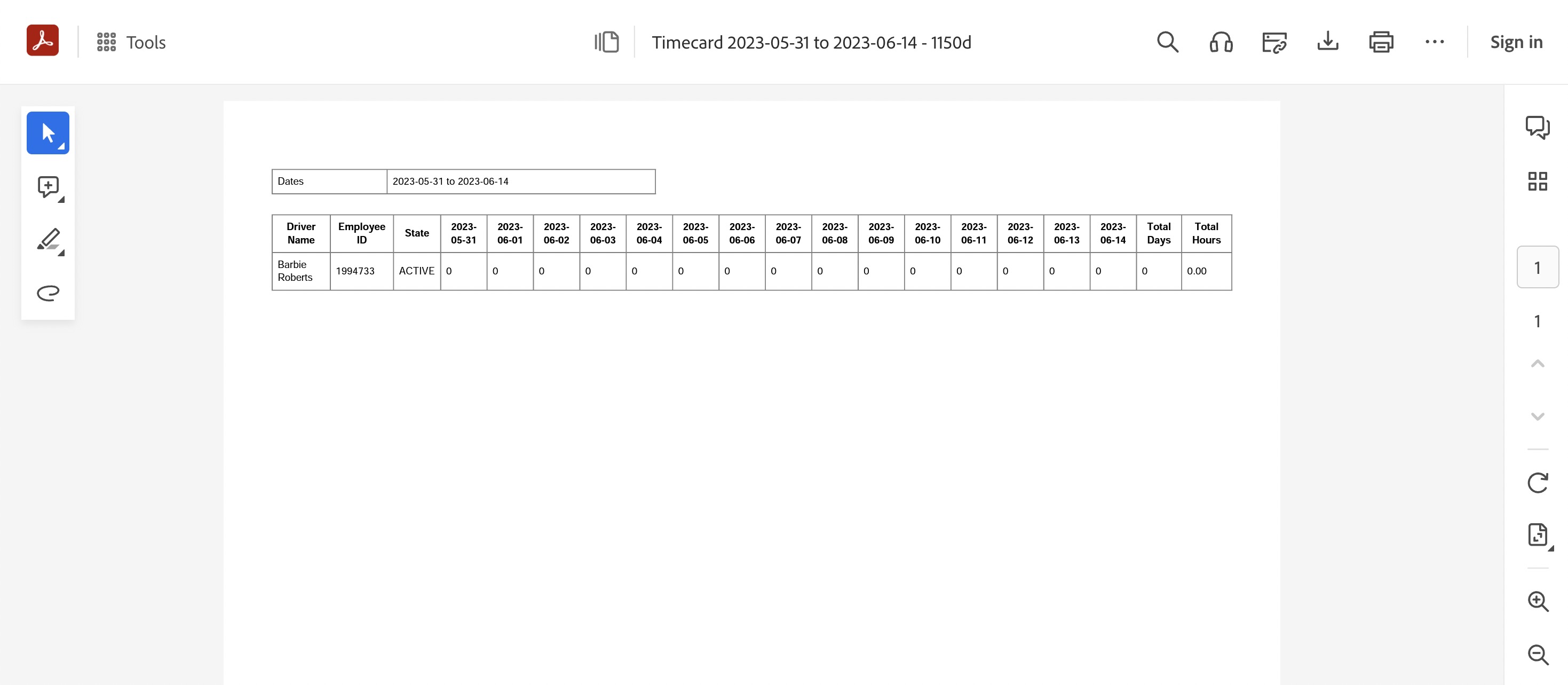 Timesheets: Generate an Employee Timecard – One Hundred Feet, Inc.